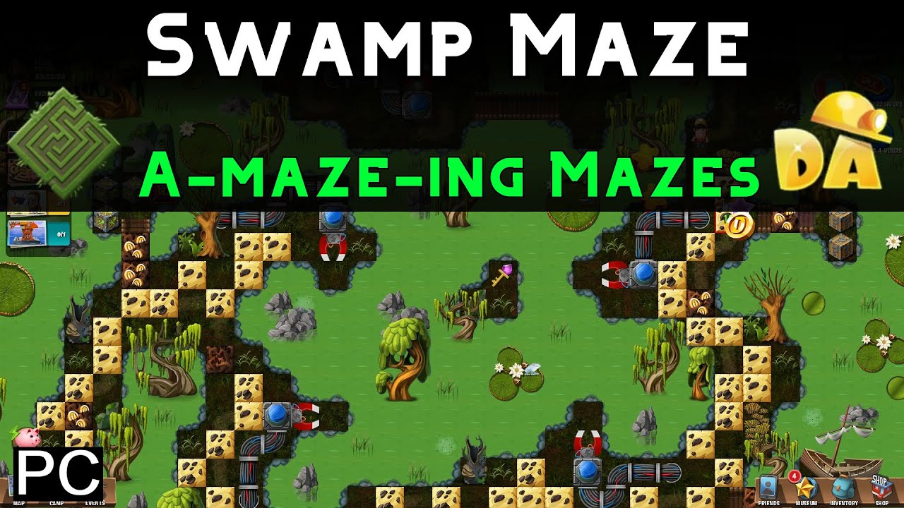 Swamp Maze | A-Maze-Ing Mazes #2 (PC) | Diggy's Adventure - YouTube