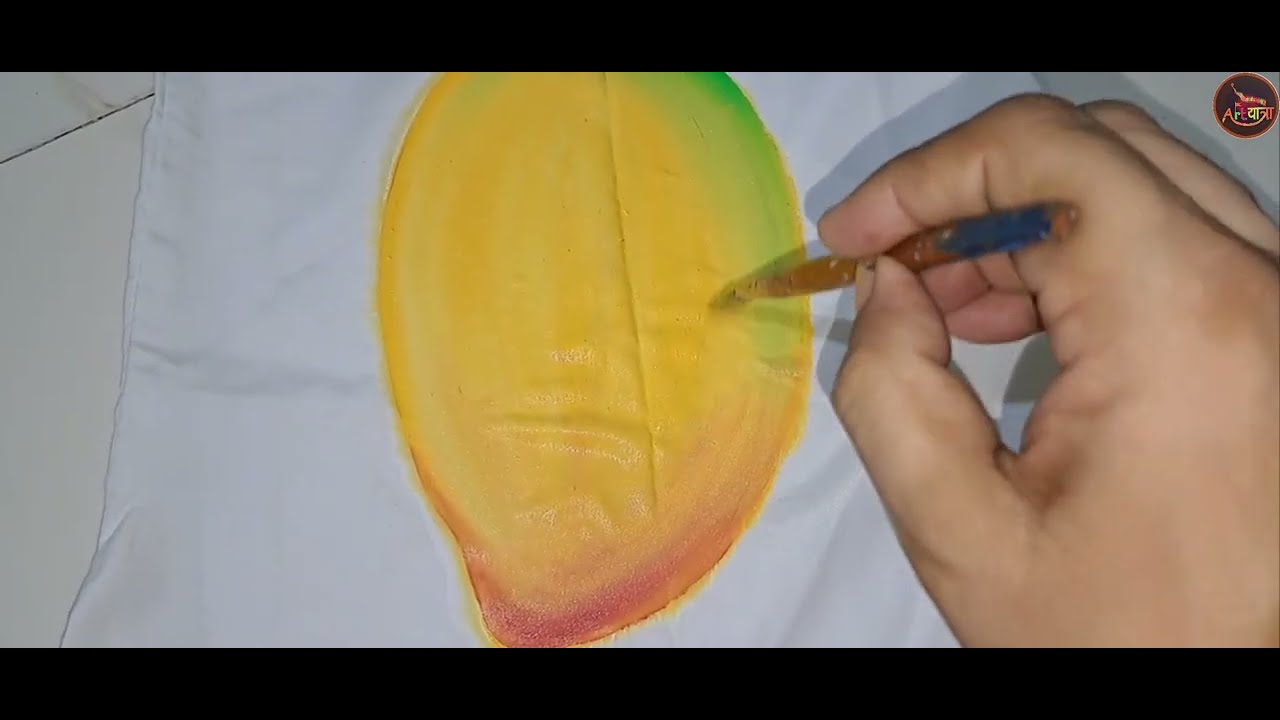 how to draw mango for fancy dress||mango painting || mango day painting ...