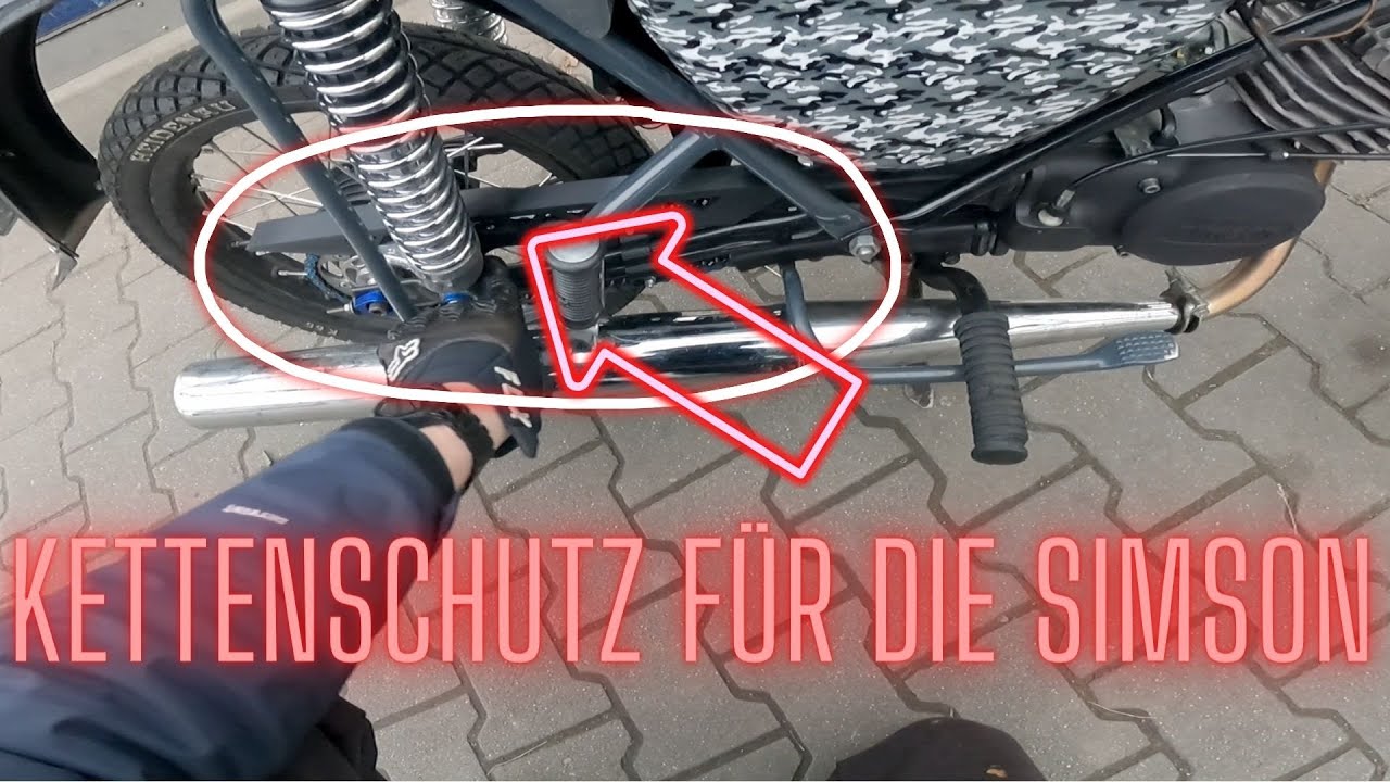 Simson S50 S51 Tuning | Kettenschutz für Offene Ketten ! 3D Druck - YouTube