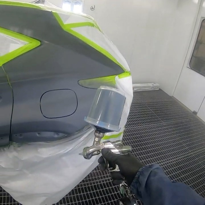 Blending Out A Black Metallic Base Coat. - YouTube