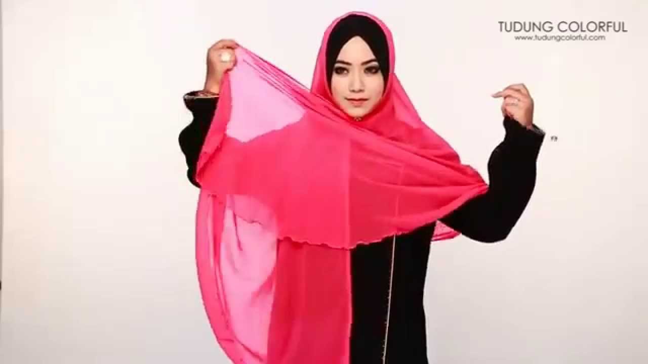 TUDUNG COLORFUL ( Hijab Tutorial ) #1 - YouTube