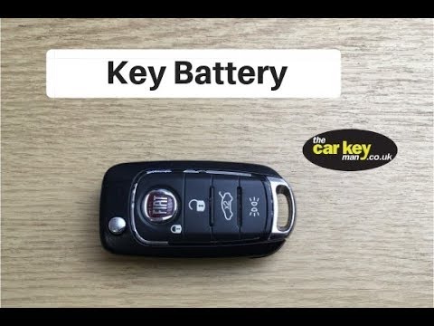 Fiat 500L New Style Key Battery Change HOW TO - YouTube