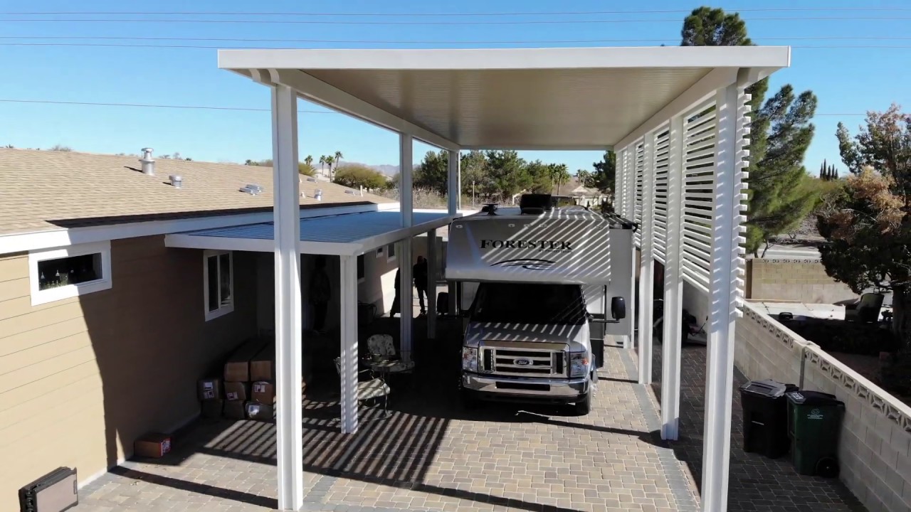 Paver Driveway, Patio, Patio Cover and RV Cover Construction Project ...