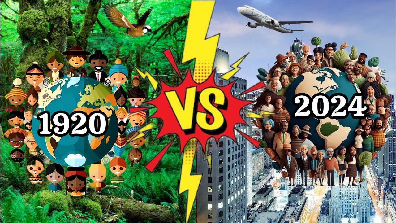World in 1920 vs 2024 | Tiny Info - YouTube