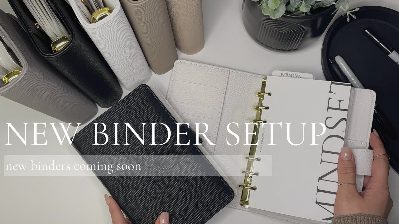 New Binder Set up l Sneak Peek of New Binders Coming Soon to my Store ...