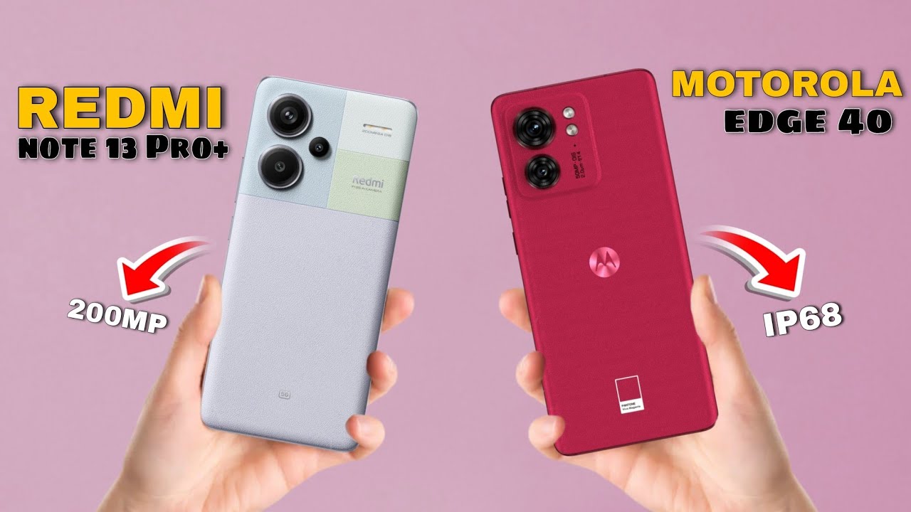 Redmi Note 13 Pro Plus vs Moto Edge 40 5G Full Comparison | ⚡IP68 | 🔥 ...