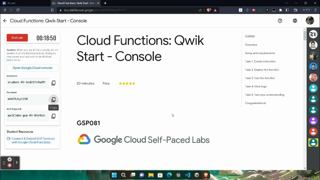 Cloud Functions: Qwik Start - Console Lab Solution || Arcade Level 1 || Free Google Swags ...