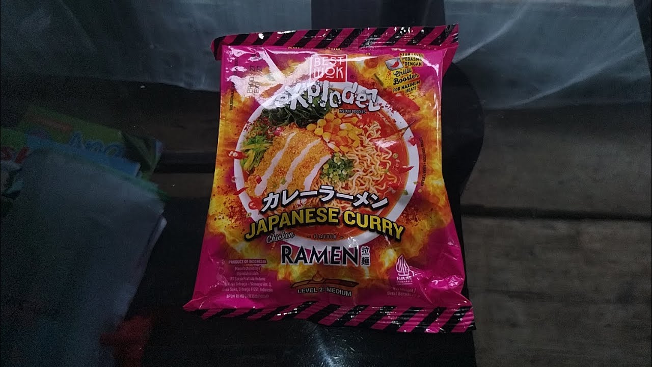 Review Produk #3107 : Best Wok Explodez Japanese Curry Ramen - YouTube