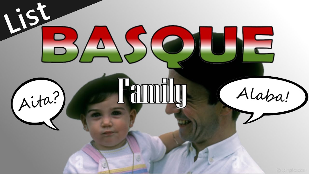 FAMILIA | Family Members in Basque - YouTube