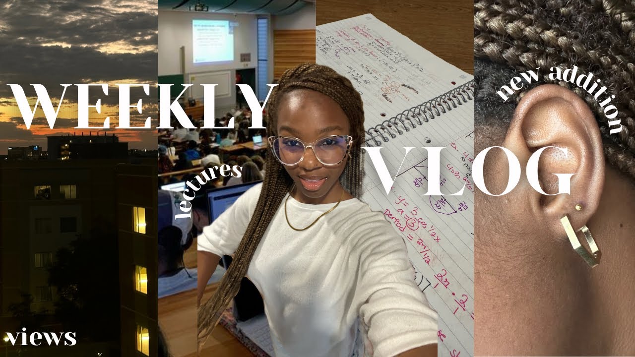 WEEKLY VLOG⚜️ class, new piercing, club meetings, workout session, etc ...