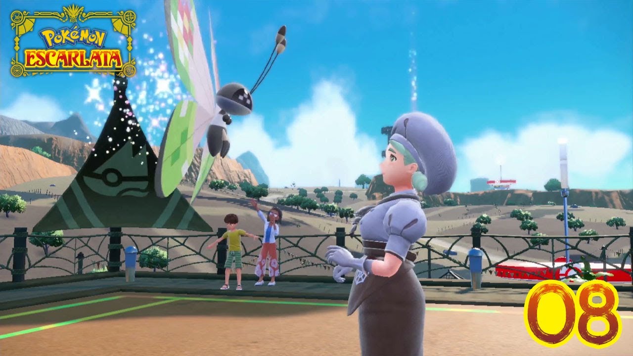 08 - ¡Fuecoco evoluciona! ¡Araceli, líder de tipo Bicho! - Pokémon Escarlata - YouTube