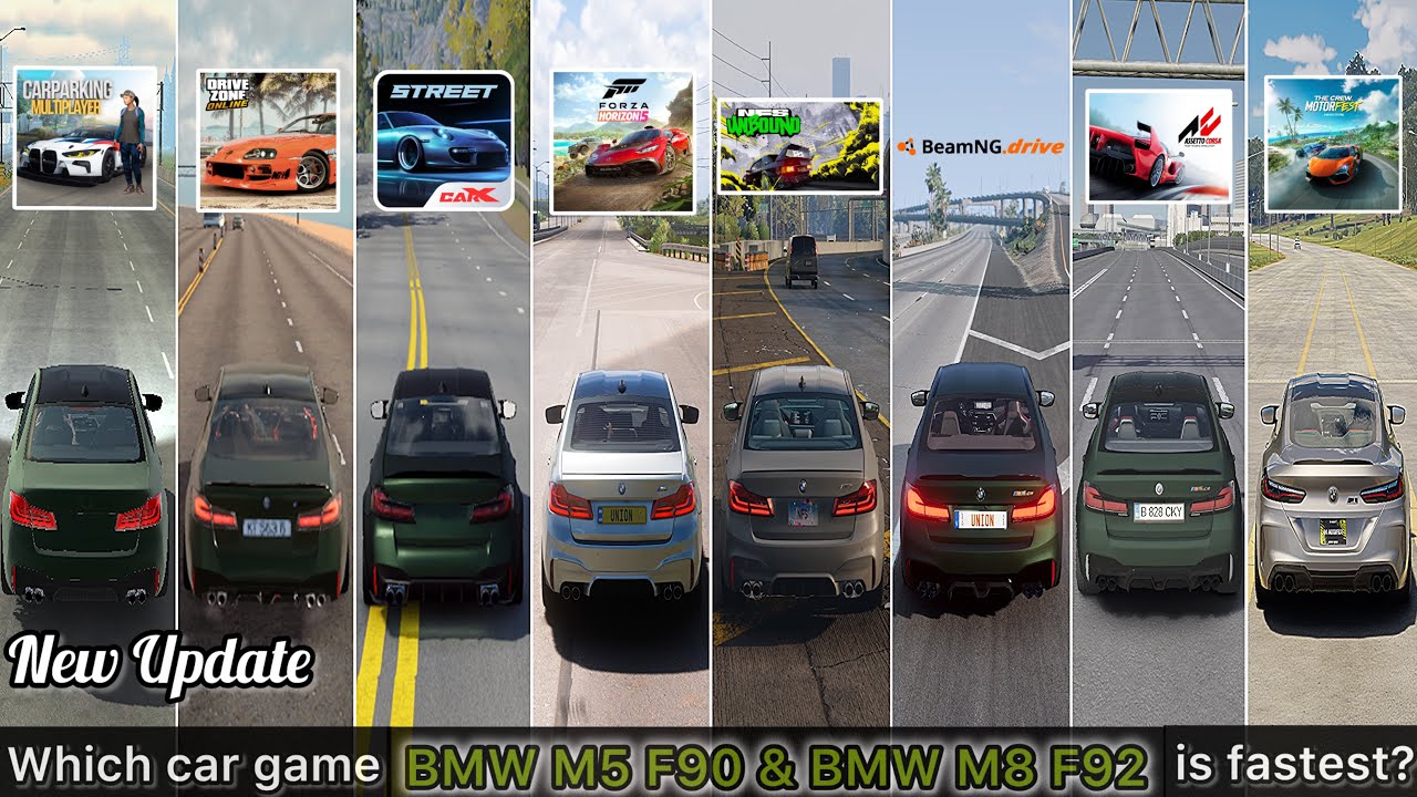 BMW M5 F90 & M8 F92 in CM, Drive Zone Online, CarX Street, FH5, NFS ...