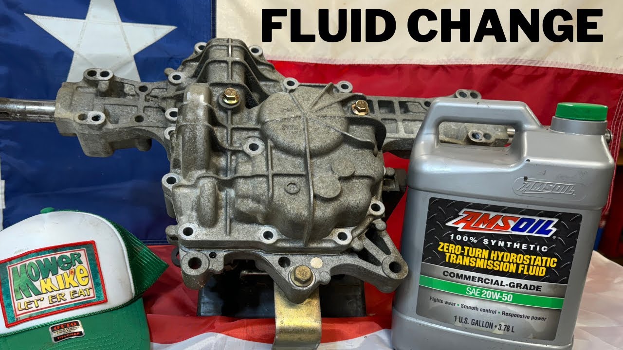 Tuff Torq Mower Transmission Oil Change, John Deere x320 - YouTube