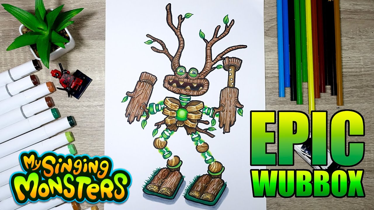HOW TO DRAW EPIC WUBBOX My Singing Monster. ( Menggambar Epic Wubbox My ...