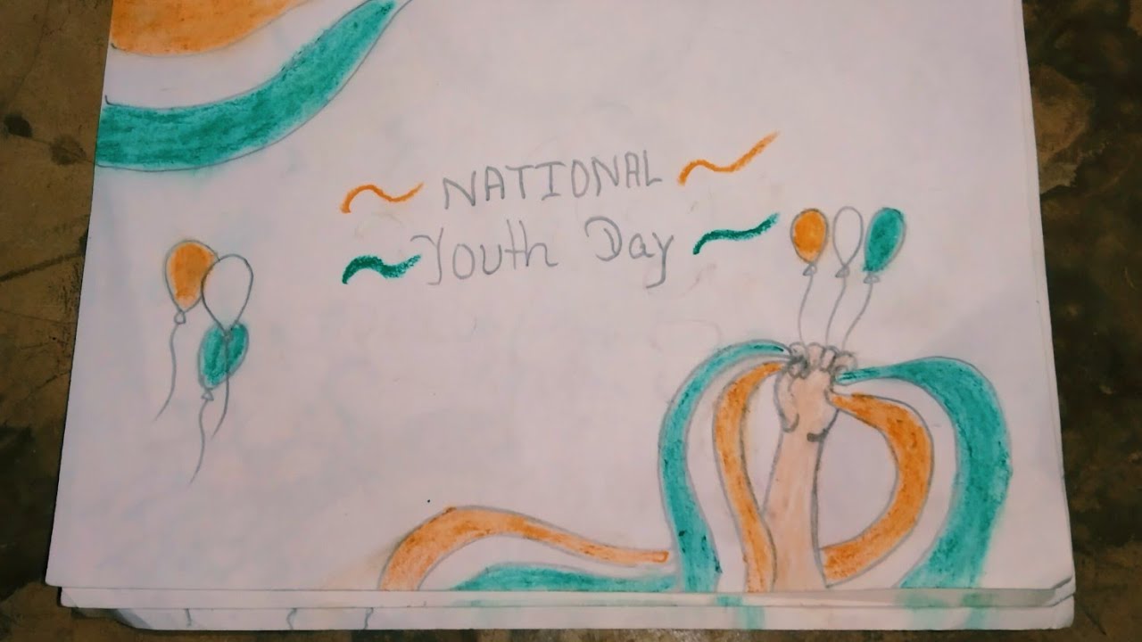 National Youth Day Drawing / National Youth Day Poster / National Youth ...