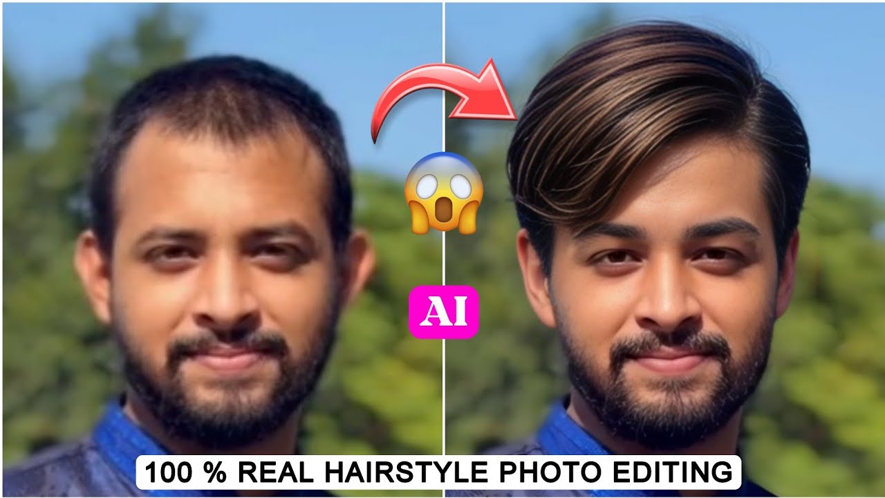 Ai hair style photo editing | Realistic hair photo editing | Hair photo ...