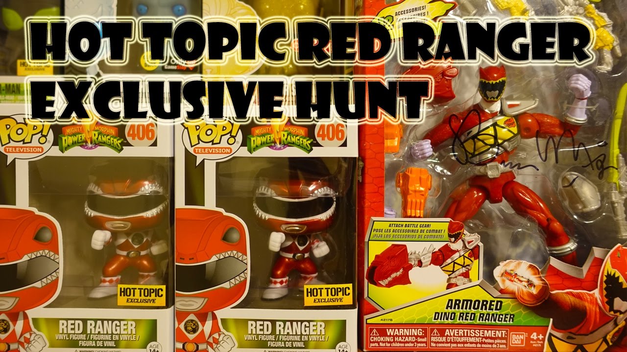Go Go Power "RED" Ranger Hot Topic Exclusive Hunt - YouTube