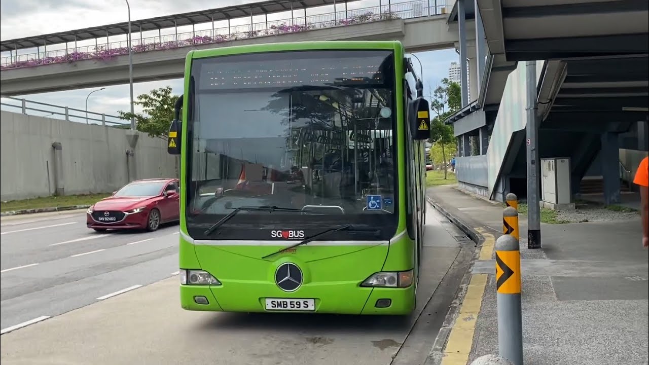 SMRT Mercedes Benz OC500LE - SMB59S on Route/Service 184 - YouTube