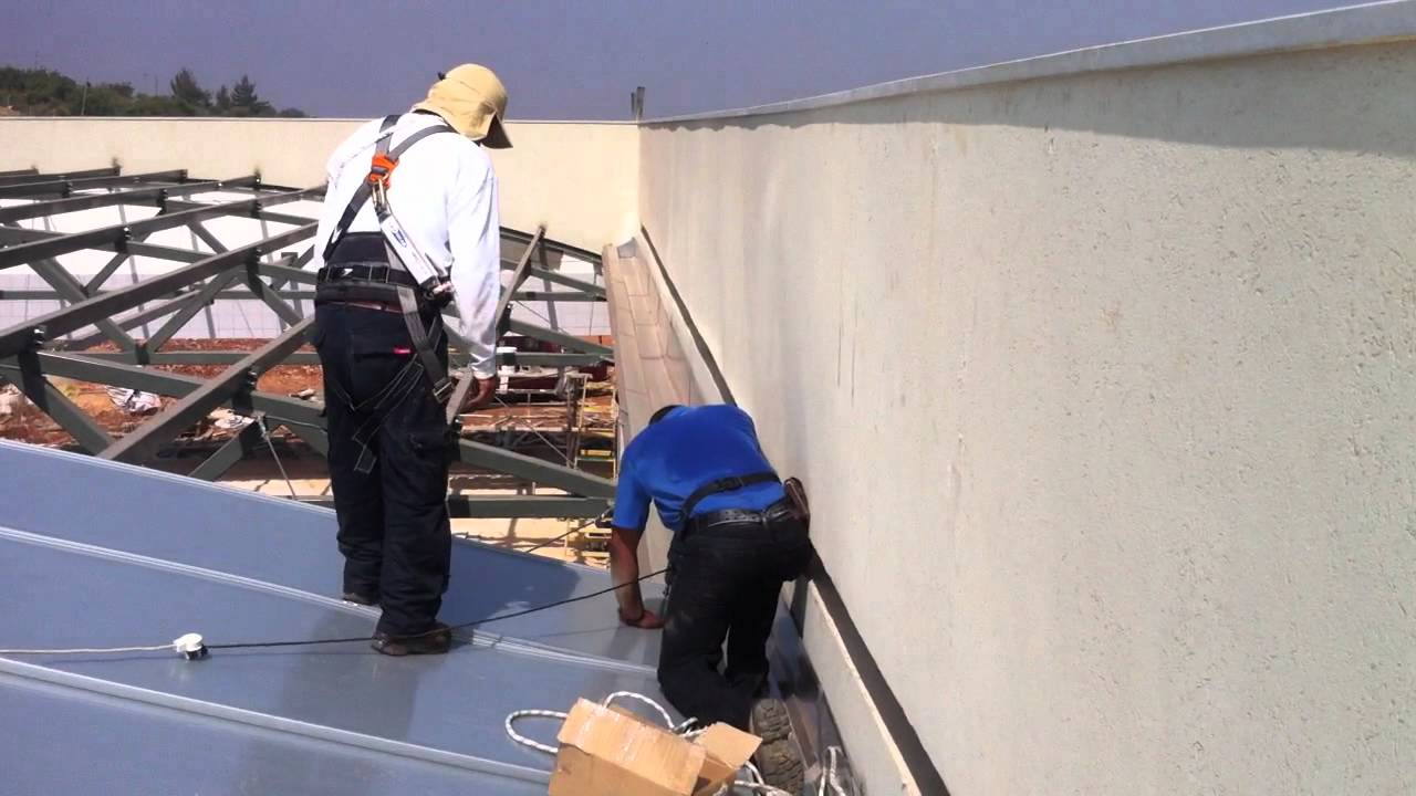 Installation of TopGal on roofing structure - video - YouTube
