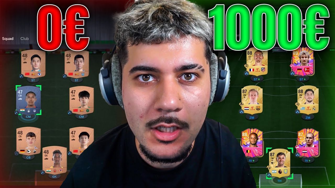 0€ vs 1000€ Team In FC25! - YouTube