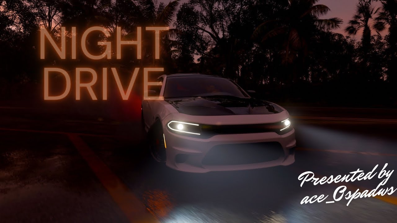Driving with. The dodge charger SRT [night time rain] - YouTube
