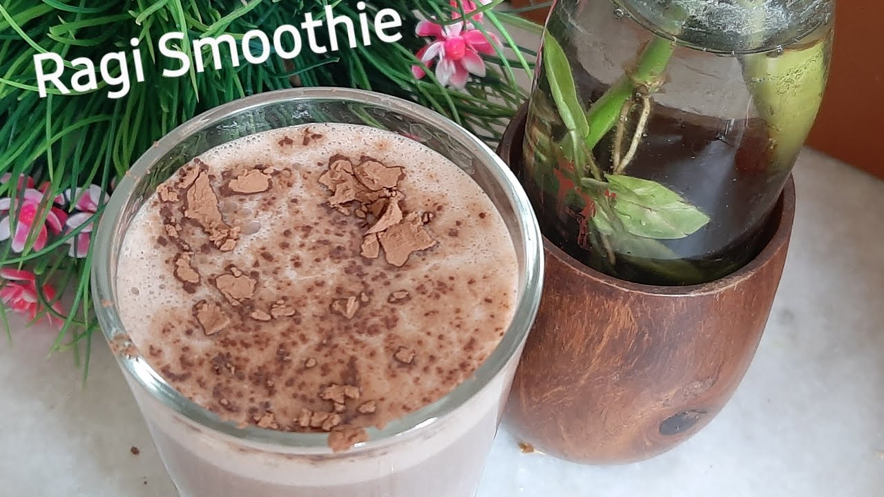 Ragi Smoothie | Banana Ragi Smoothie | Healthy Breakfast Smoothie ...