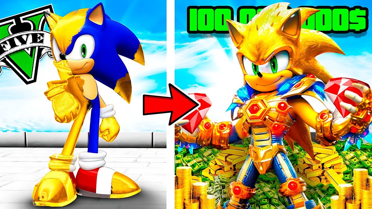 SONIC de 1$ VS SONIC de 100,000,000$ en GTA 5! - YouTube