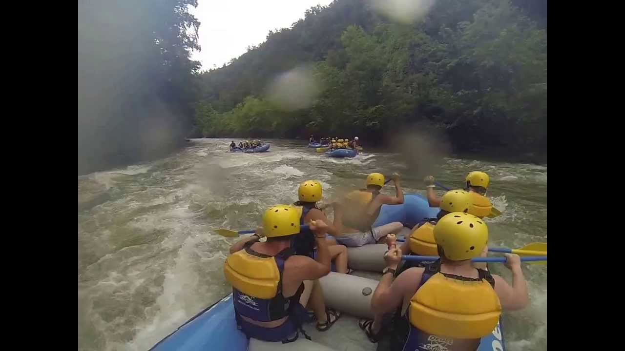 Crazy Ocoee Whitewater raft guide - YouTube