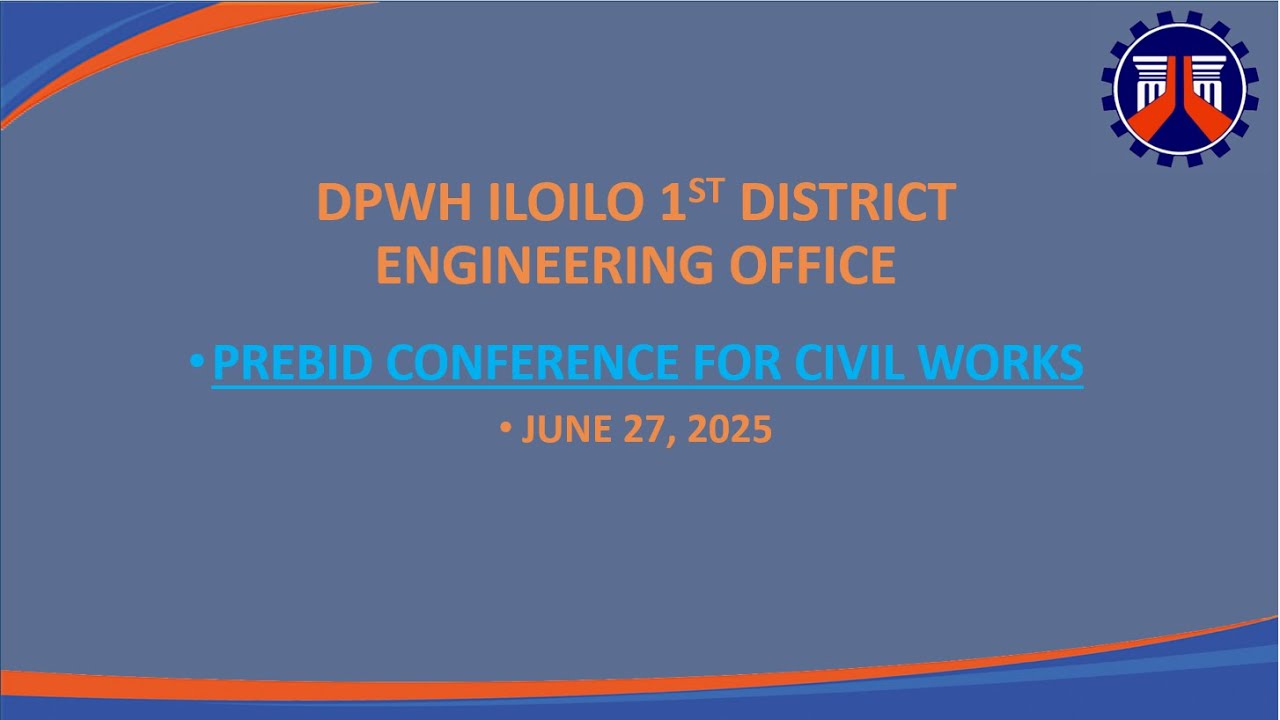 Procurement Livestream for DPWH Iloilo 1st On JUNE 27, 2025 - YouTube