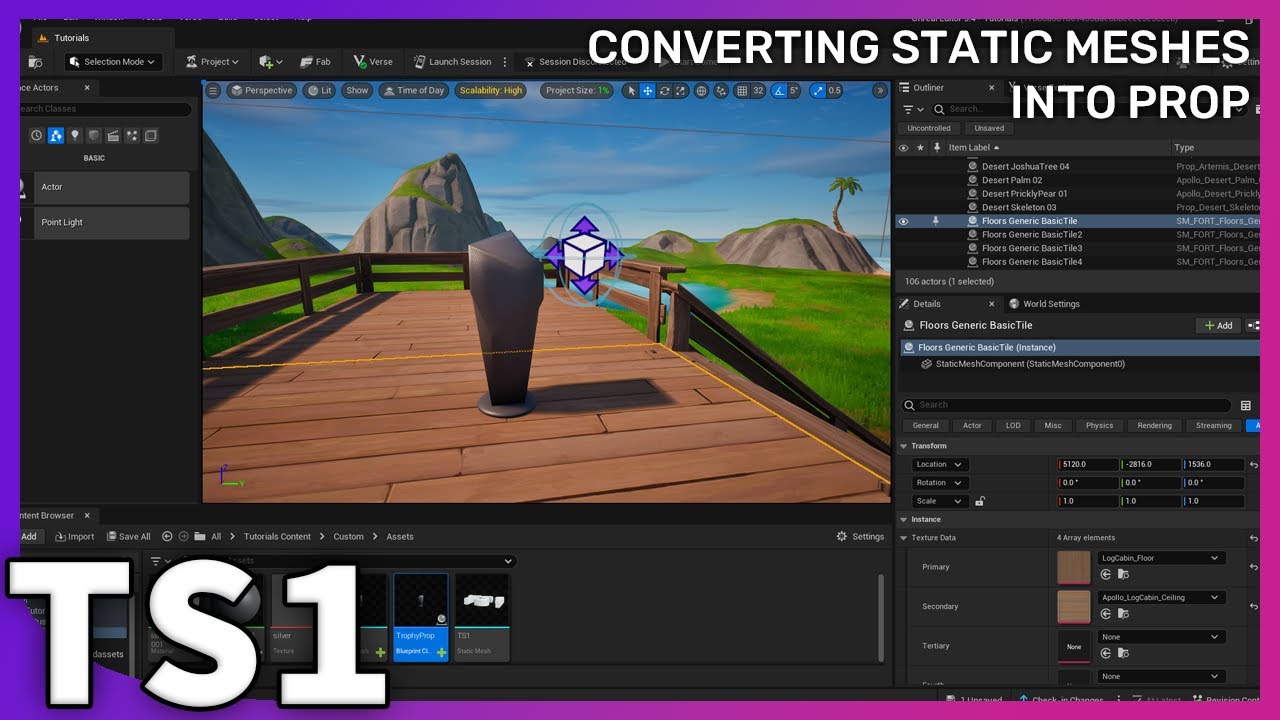 UEFN - Use Custom Meshes w/ Prop Manipulators/Movers! (Converting ...