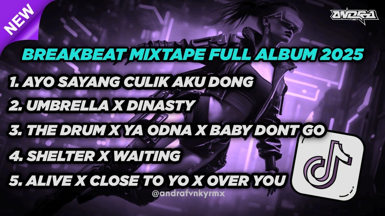BREAKBEAT MIXTAPE FULL ALBUM TERBARU 2025 __ DJ BREAKBEAT VIRAL TIKTOK TERBARU 2025 - YouTube