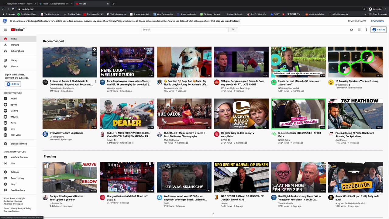 WEEK 1 REACT Intro - YouTube