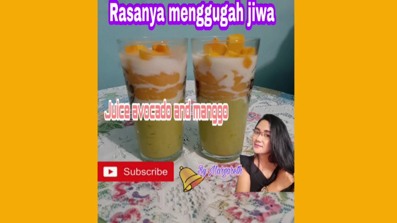 Cara membuat juice avocado and manggo #ala beta - YouTube