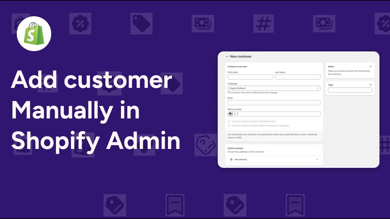 Adding a Customer Manually in Shopify Admin Panel - YouTube