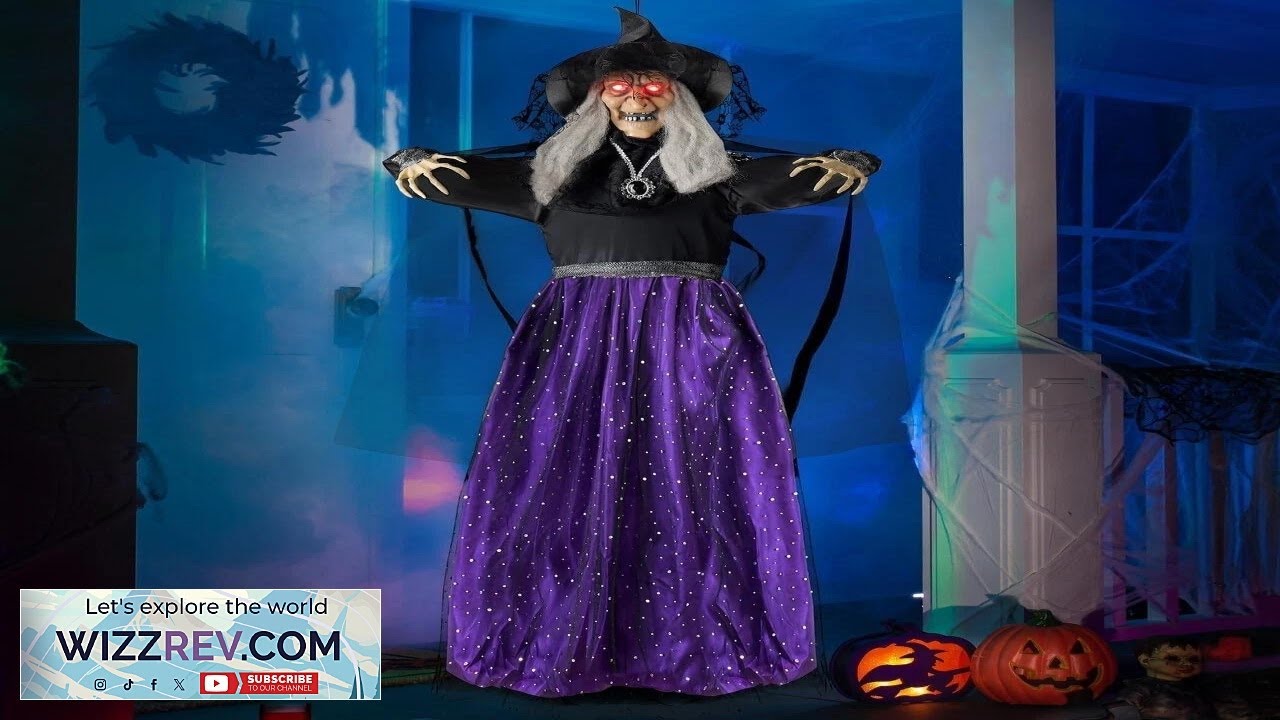 Halloween Decorations Outdoor: Scary Animatronics Skeleton Ghost with ...