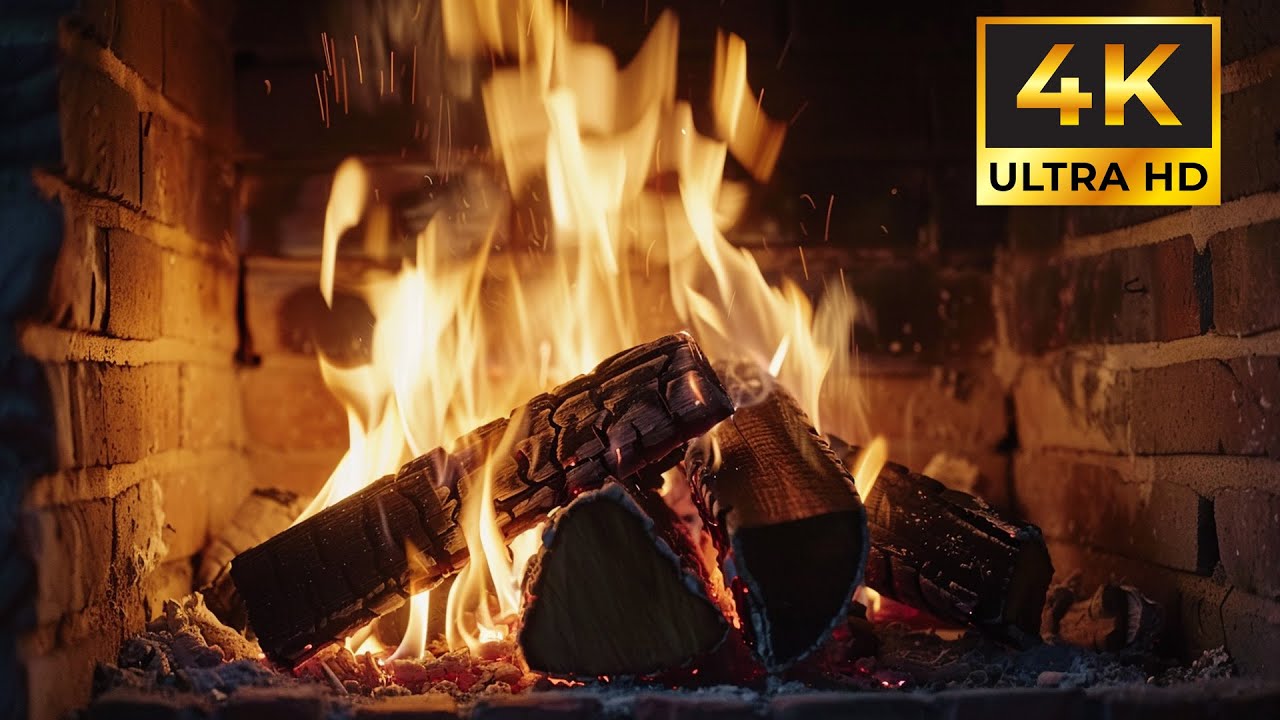 4K Ultra HD Fireplace: Dive into Blissful Tranquility with Enchanting ...