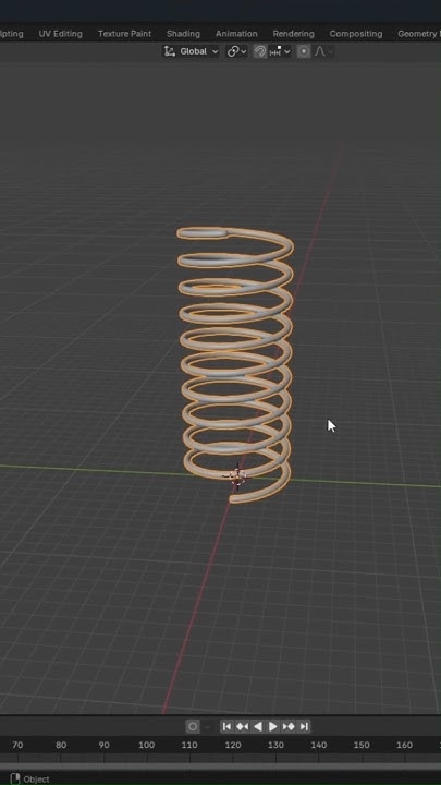 Let's see how to make spring in blender 4.2 #tutorial #blender #easy # ...