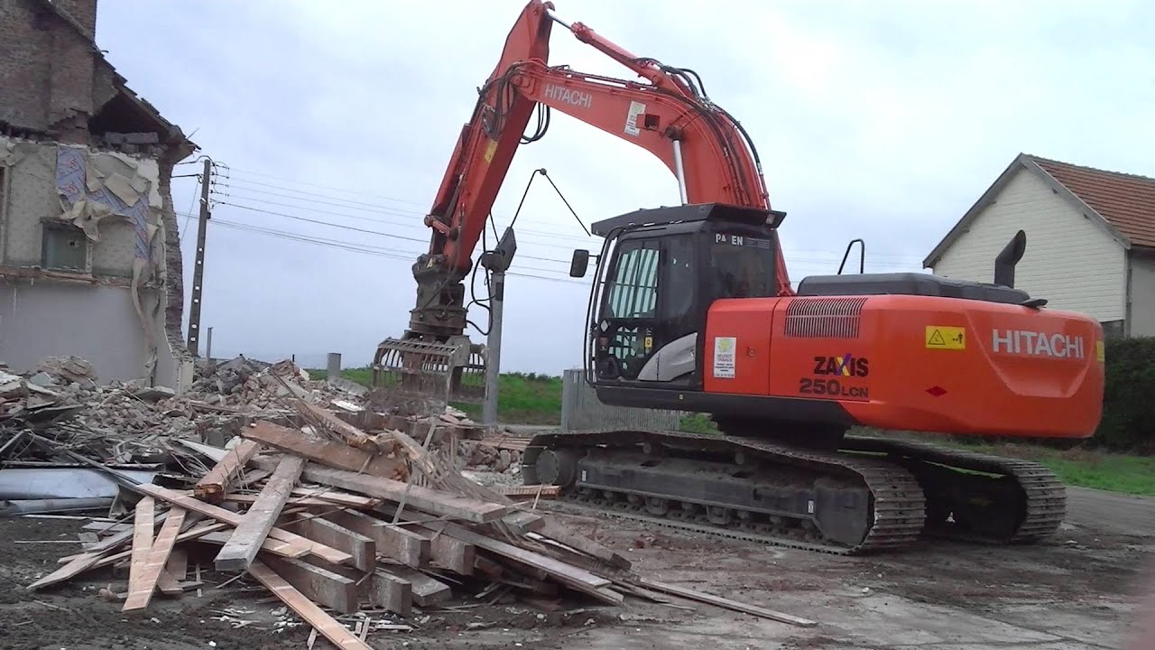 excavator,bagger HITACHI ZAXIS 250 LCN - YouTube