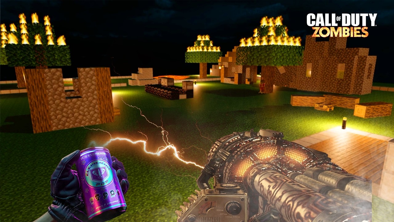 Minecraft Cod Zombies But Its Got Challenges - YouTube