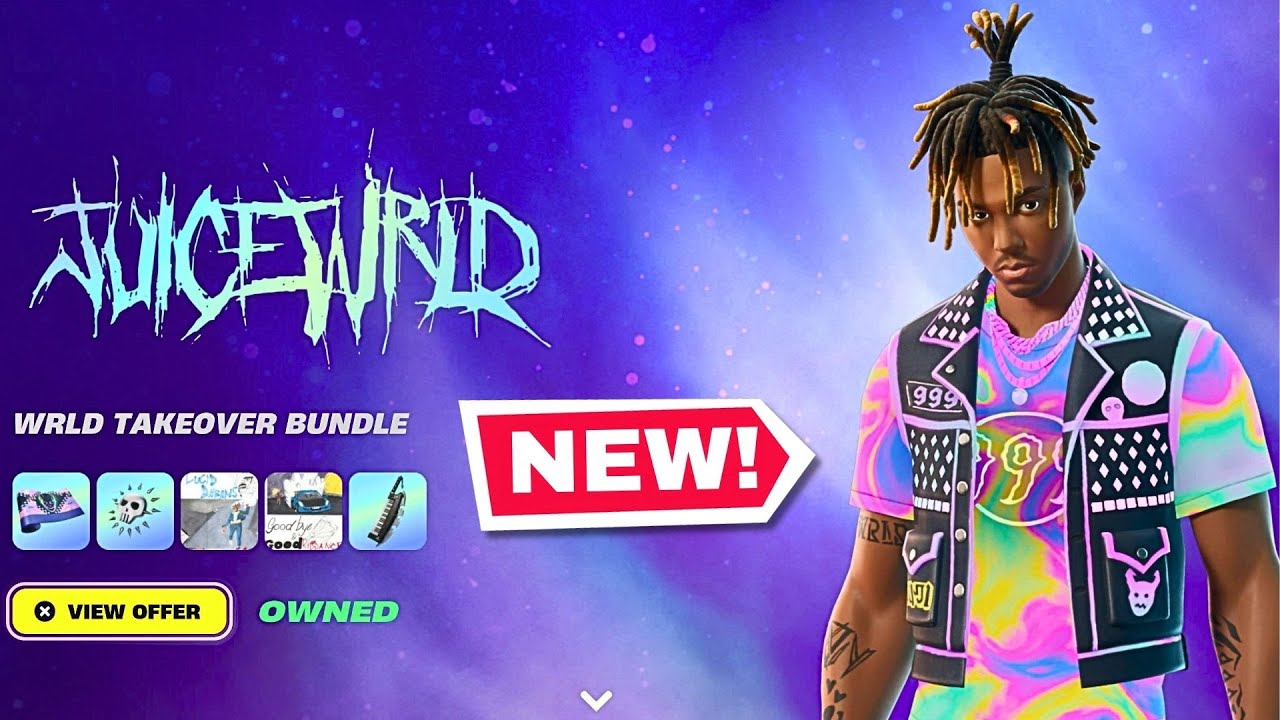 Fortnite Shop *NEW* Juice WRLD Takeover Bundle & (Icon Series) Mask Off ...
