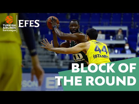 Efes Block of the Round: Tonye Jekiri, TD Systems Baskonia Vitoria-Gasteiz