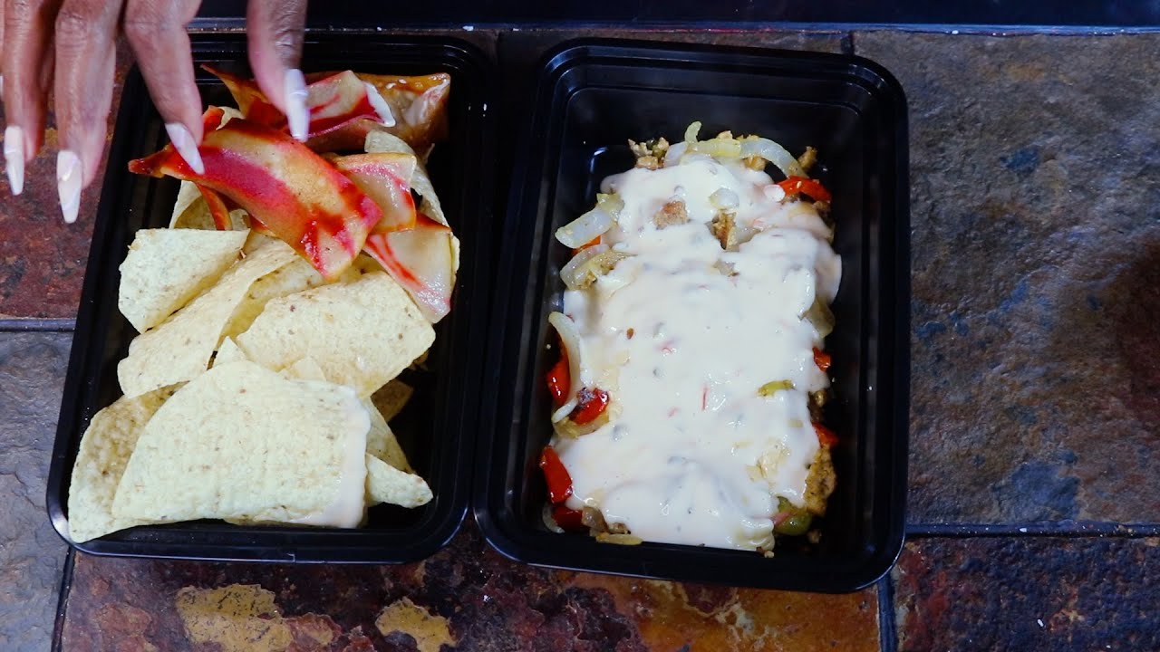 Tostitos Nachos Beef Bacon Queso ASMR Eating Sounds - YouTube