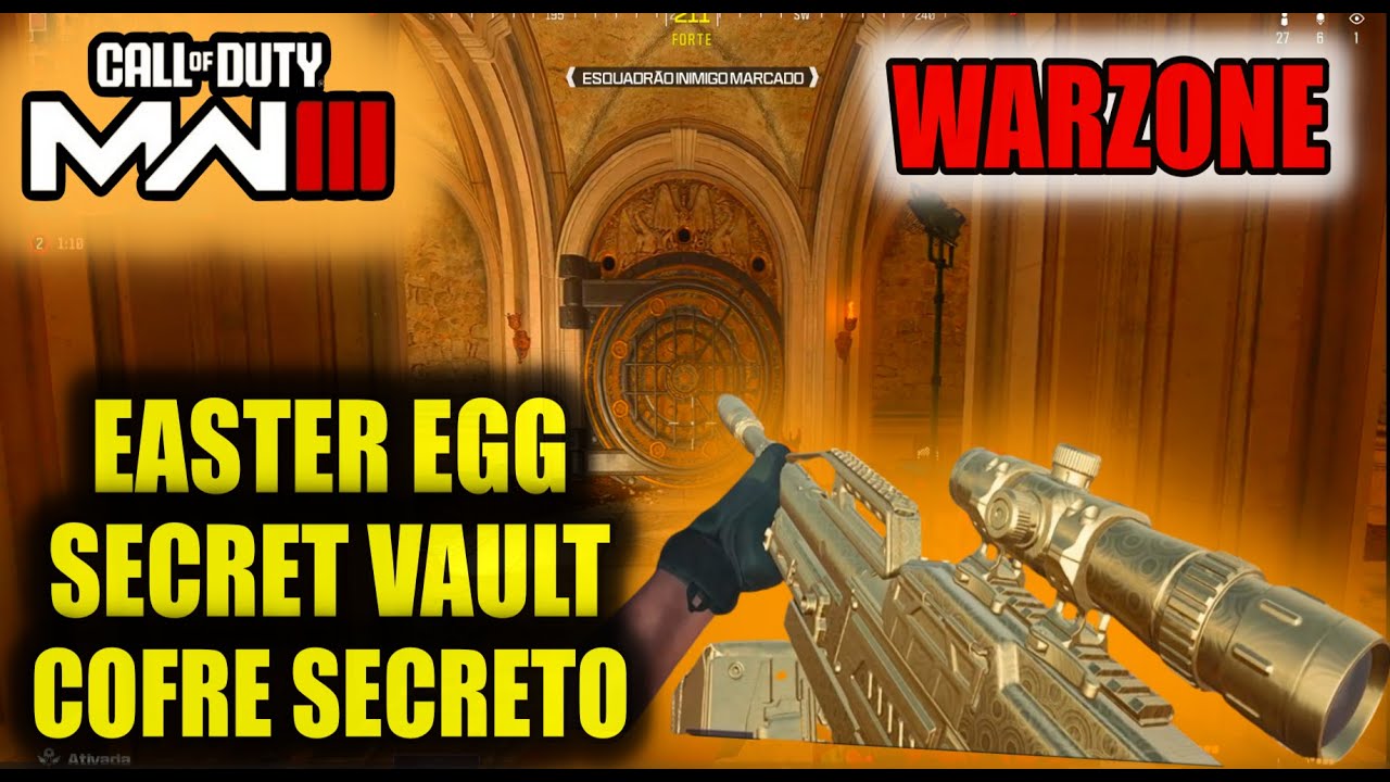 EASTER EGG SECRET VAULT COFRE SECRETO WARZONE 3 CALL OF DUTY MODERN WARFARE 3 #cod #warzone ...
