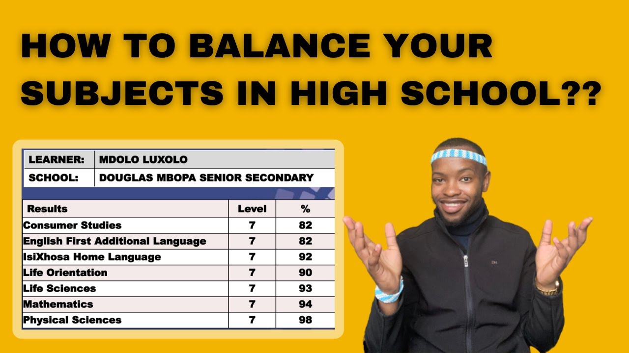 How to BALANCE your subjects in high school??? - YouTube