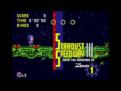 Sonic CD - Stardust Speedway Past Restored - YouTube