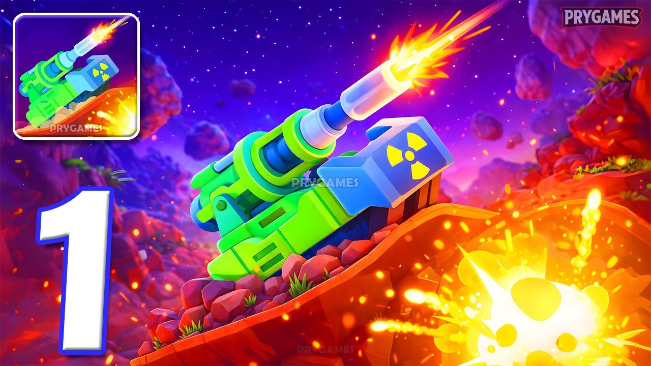 Tank Stars - Gameplay Walkthrough Part 1 - Tutorial Level 1-7 (Android, iOS) - YouTube