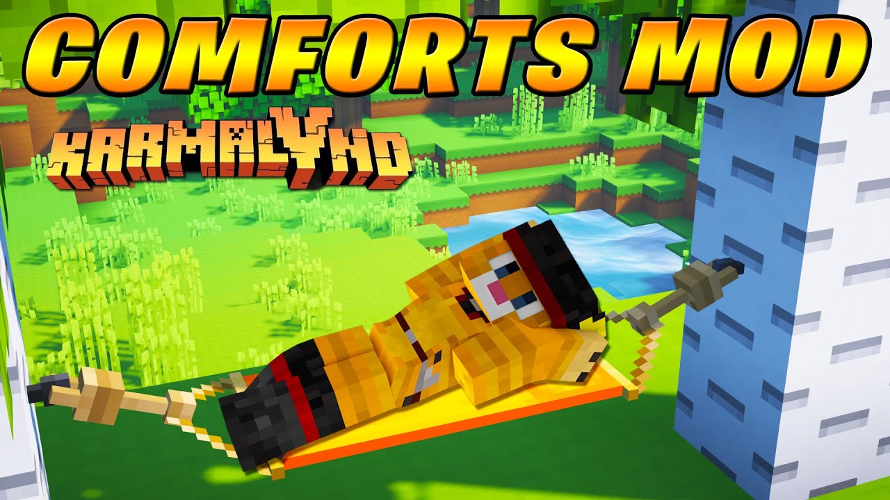 COMFORTS Mod - SUPER CAMAS Y HAMACAS DE KARMALAND 5!! ||1.18.2 - 1.17.1 ...
