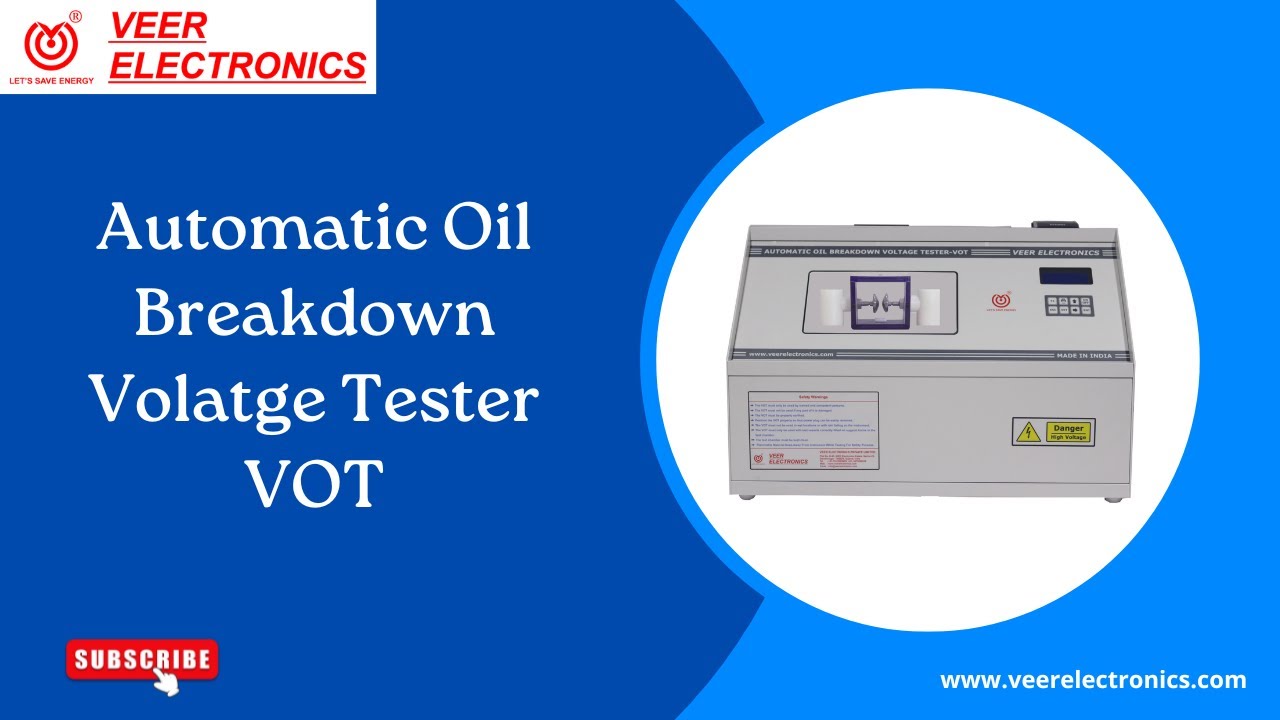 Veer Automatic Oil Breakdown Voltage Tester VOT-100 2021 - YouTube