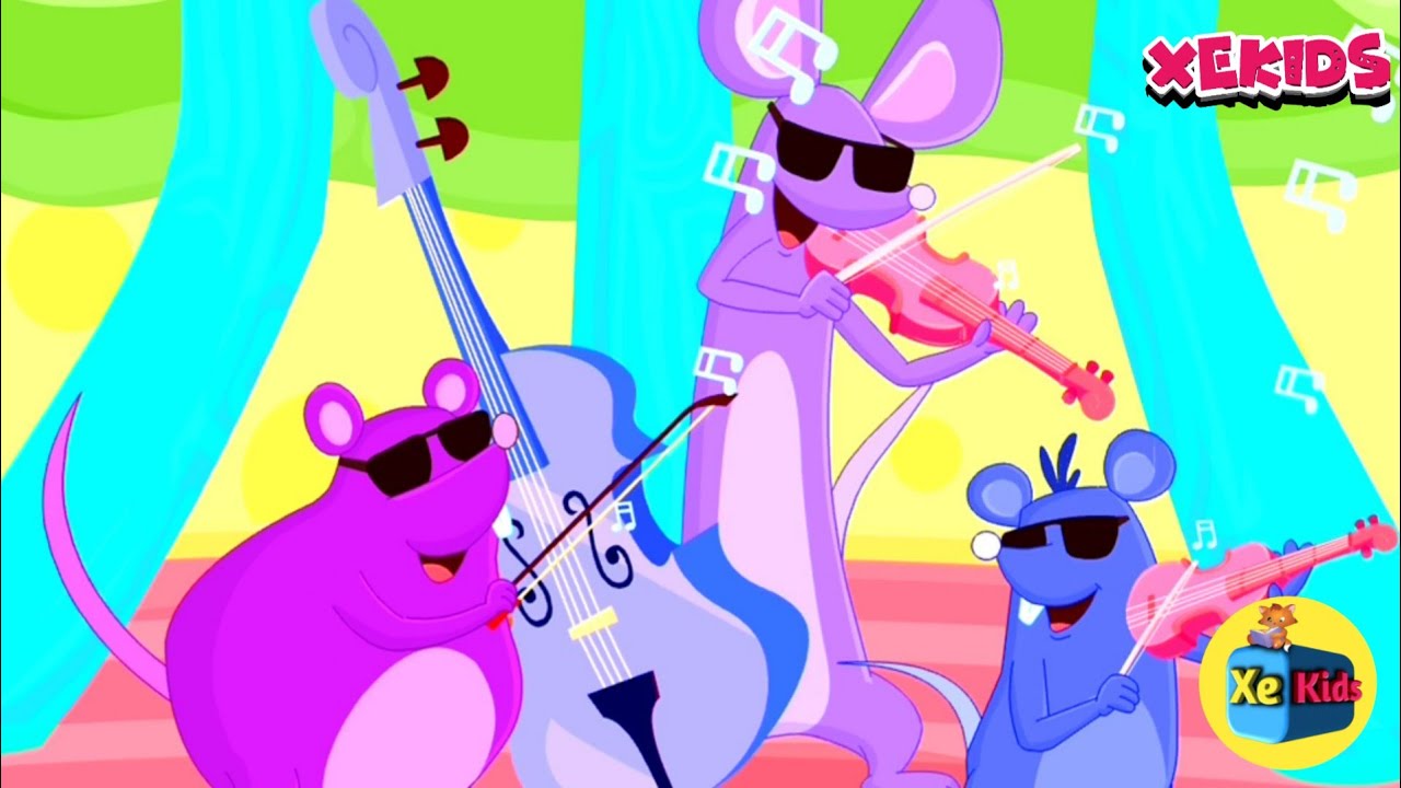 Sing -Along Three Blind Mice Song for Toddlers| Nursery Rhymes |#Xekids ...