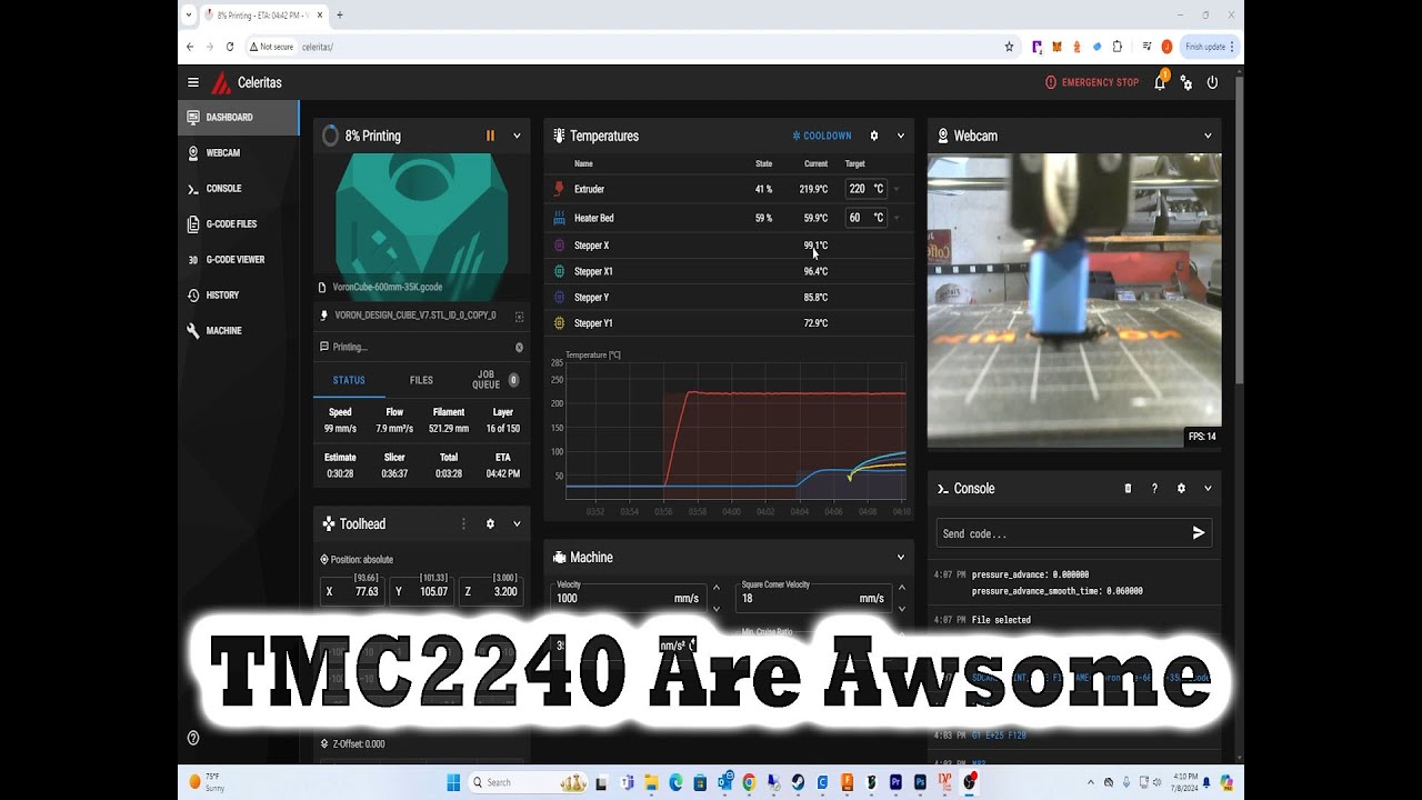 Celeritas World's Fastest 3D Printer Concept, Driver Cooling Duct ...